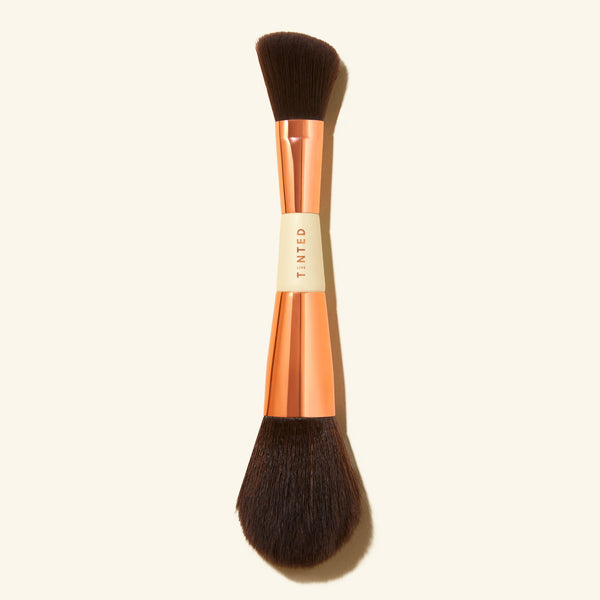Duality Dual-Ended Fluffy Powder Brush – Live Tinted